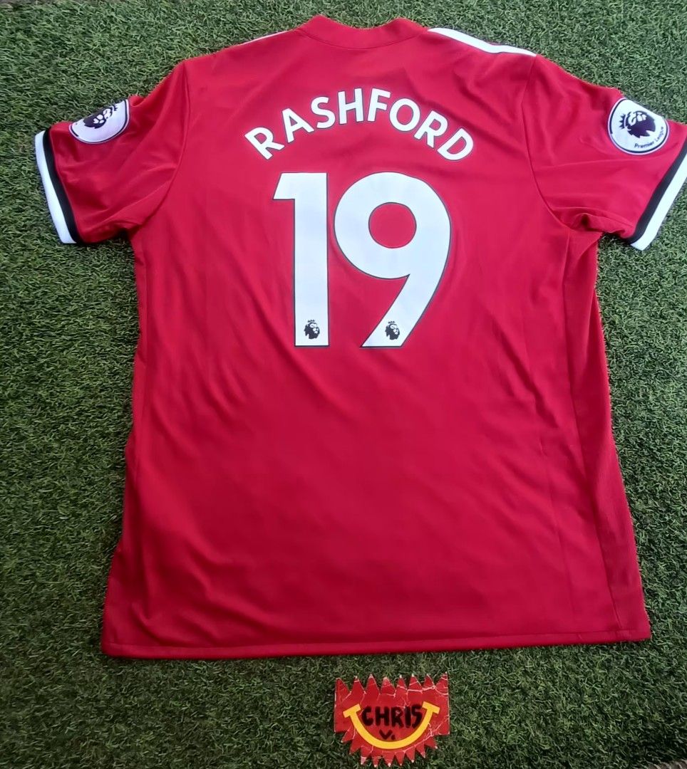 Manchester united Marcus Rashford Fc jersey 17/18, Men's Fashion ...