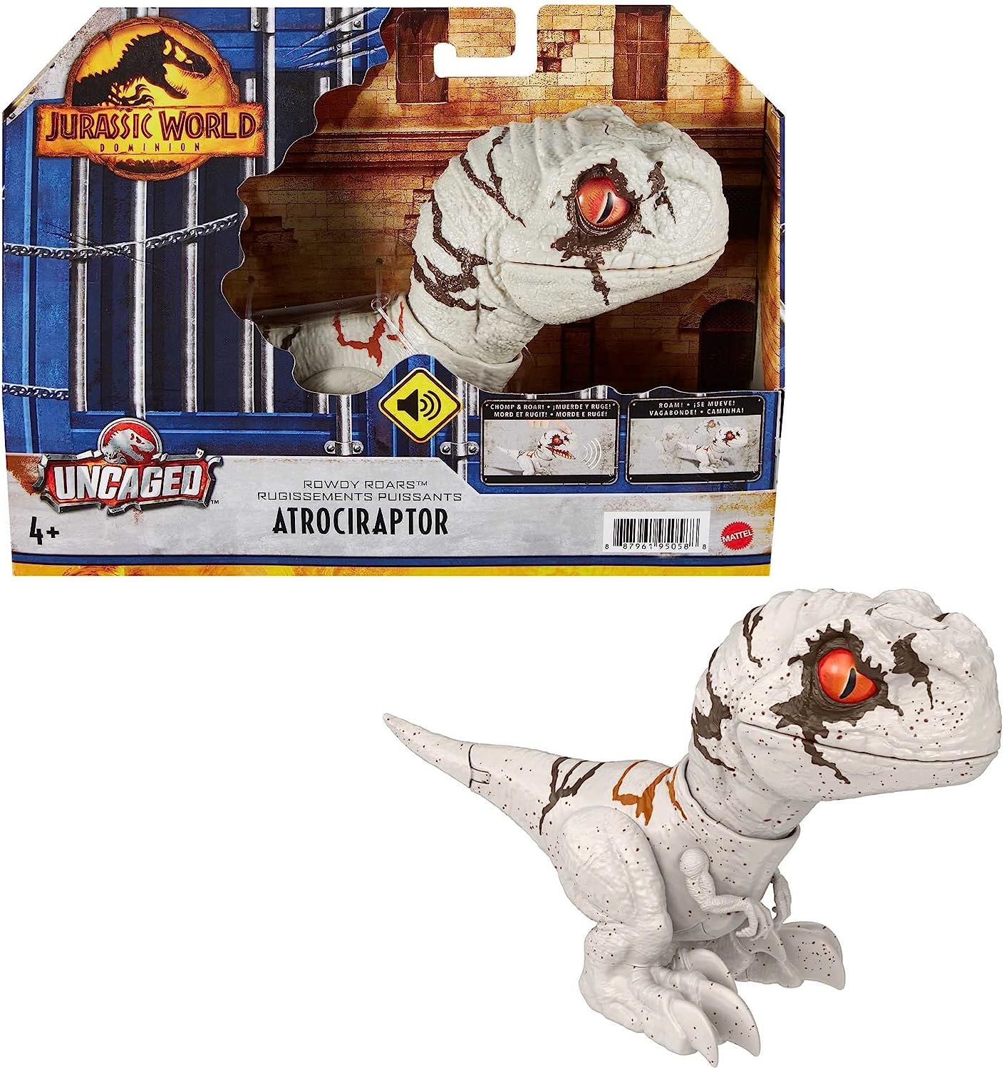 Mattel Jurassic World GWY57 New Ruler, Great Ramp! Baby Atrokiraptor ...