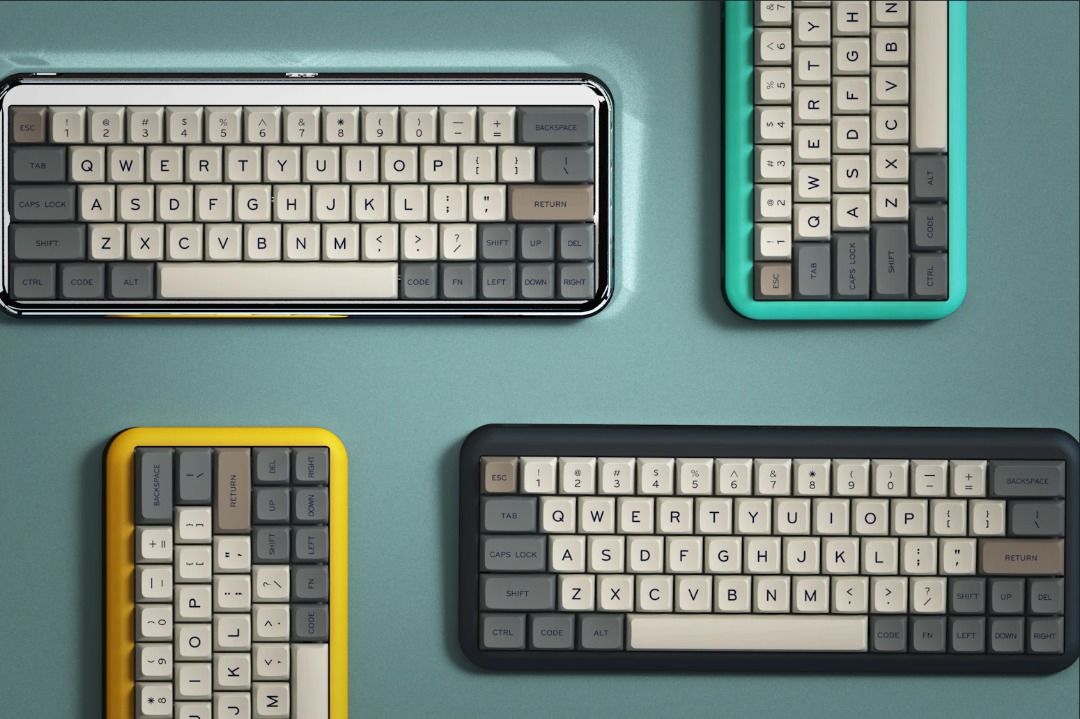 MelGeek Mojo60 Aluminium Keyboard Case - Anodized Silver, Computers ...