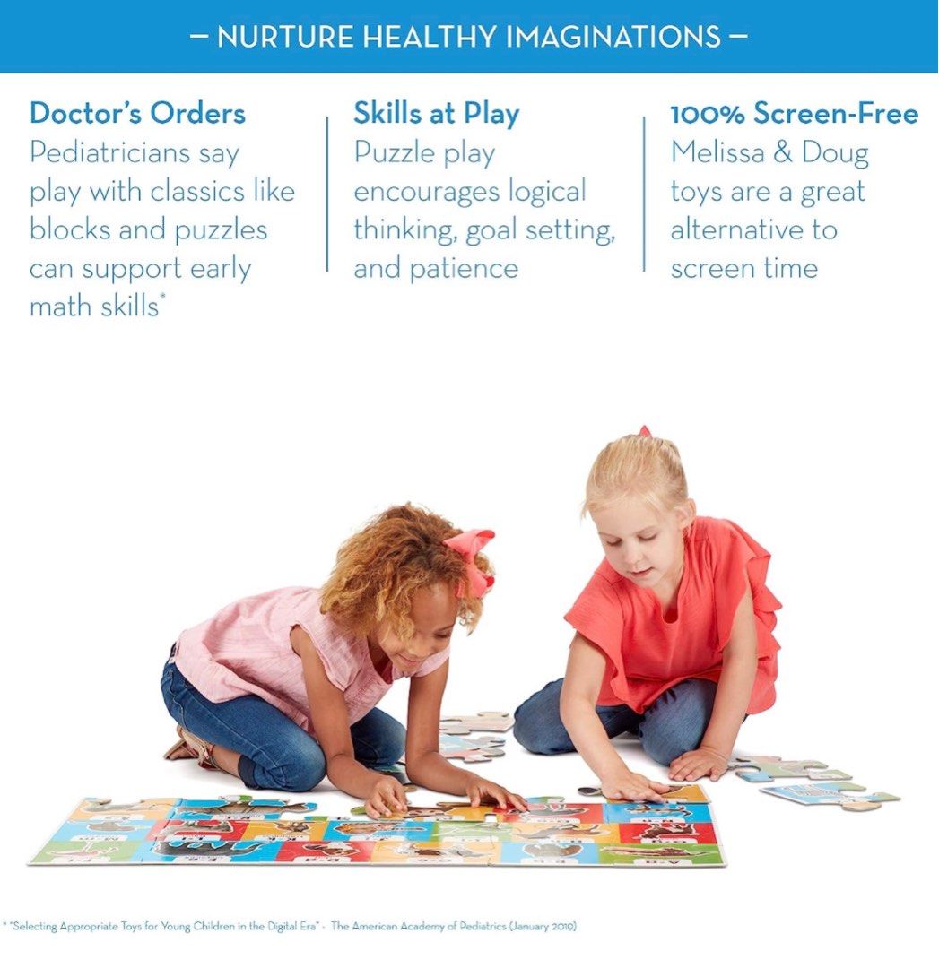 Melissa and Doug Animal Alphabet Floor Puzzle, Hobbies & Toys, Toys ...