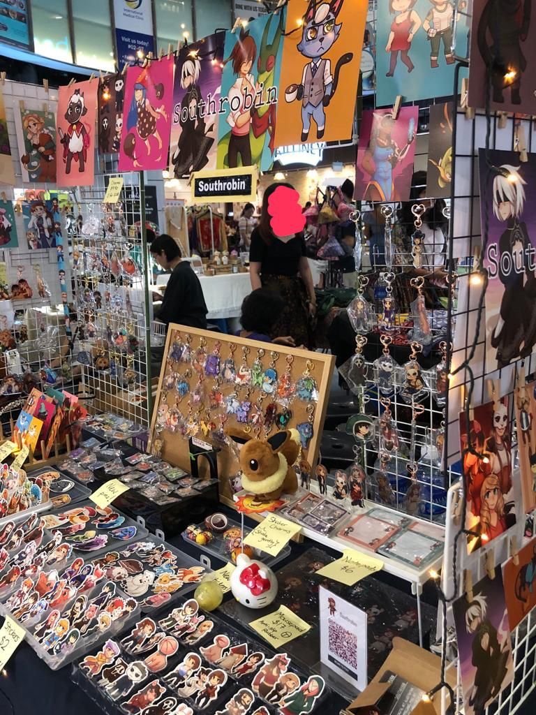 Merch Anime and Manga Art Booth @ Katong Square Vintage Market this ...