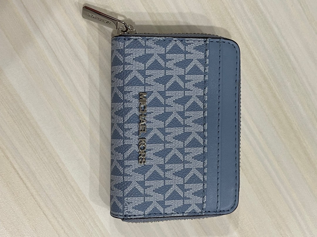 Michael Kors Blue Card Wallet, Men's Fashion, Watches & Accessories ...