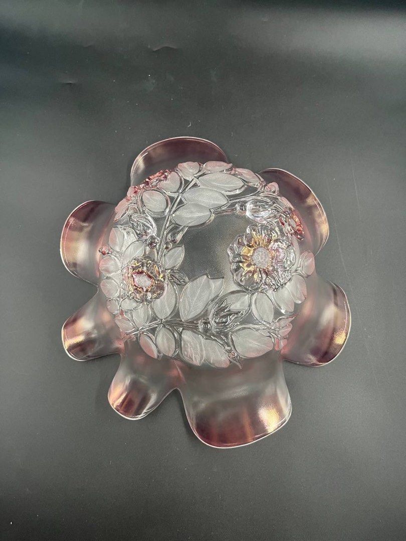 Mikasa Pink Glass Bowl, Furniture & Home Living, Kitchenware ...