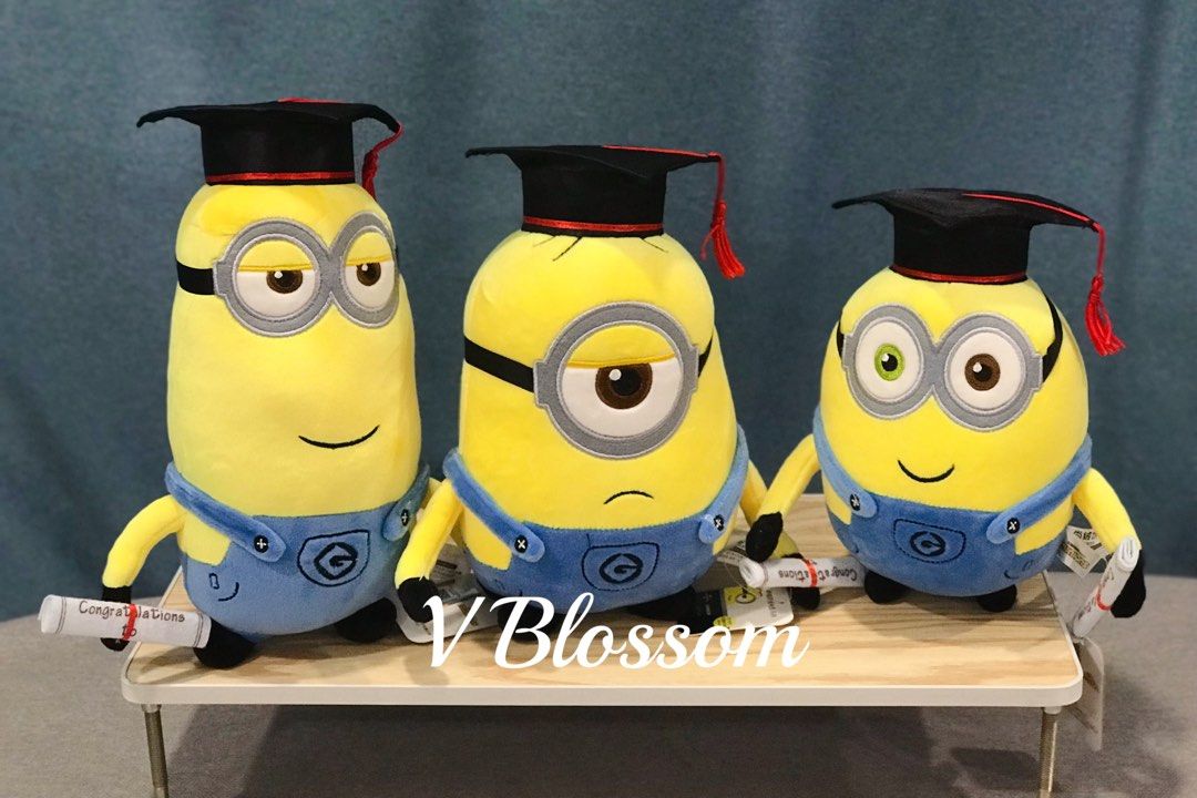 Minion Graduation Bear Plush Toy Graduation Gift modified by AUTHENTIC ...