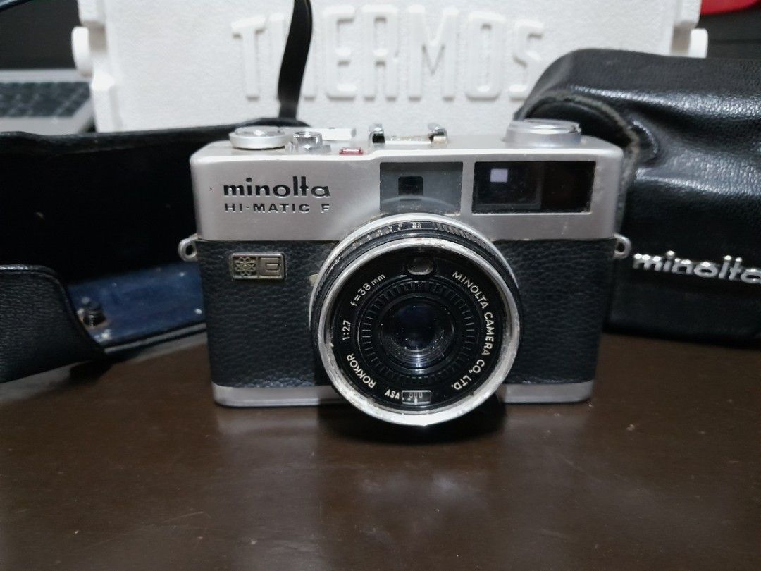 Minolta Hi-matic F 35mm 1972, Photography, Cameras on Carousell