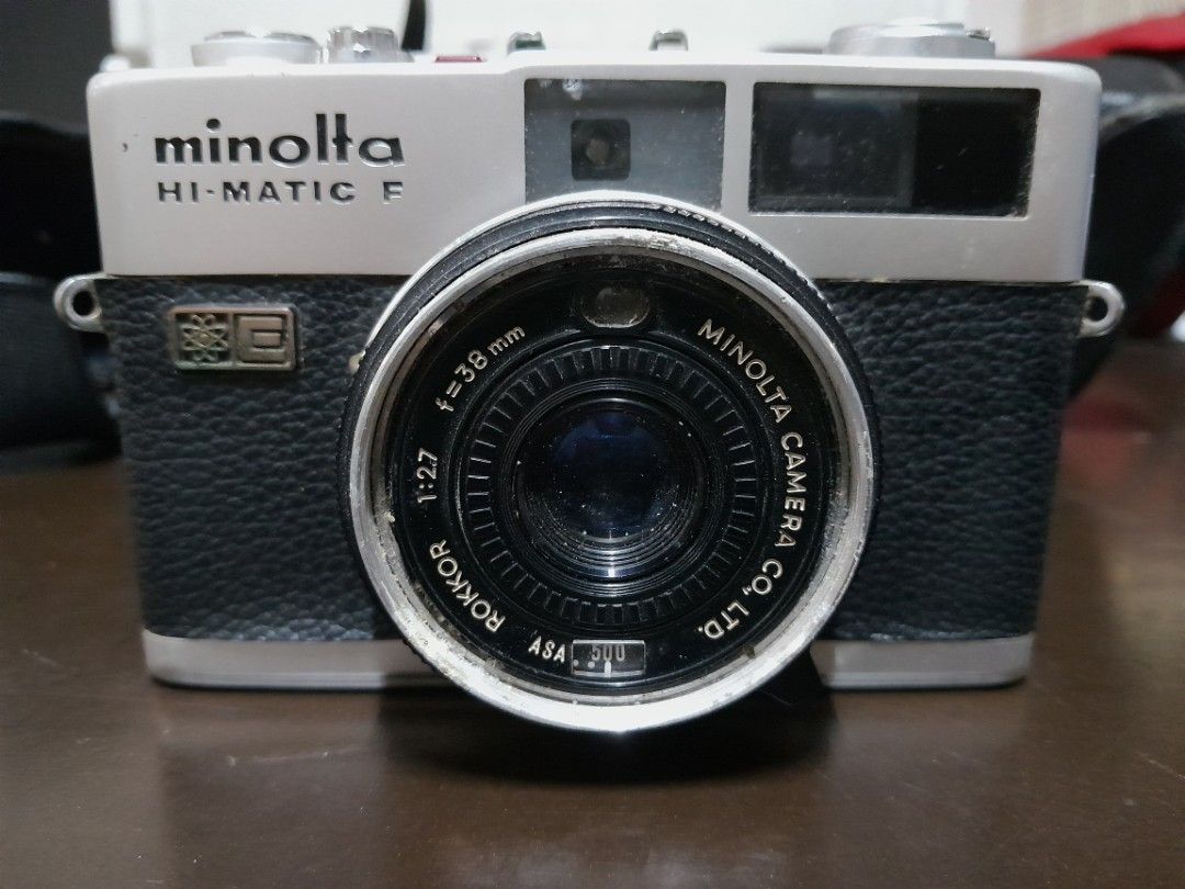 Minolta Hi-matic F 35mm 1972, Photography, Cameras on Carousell