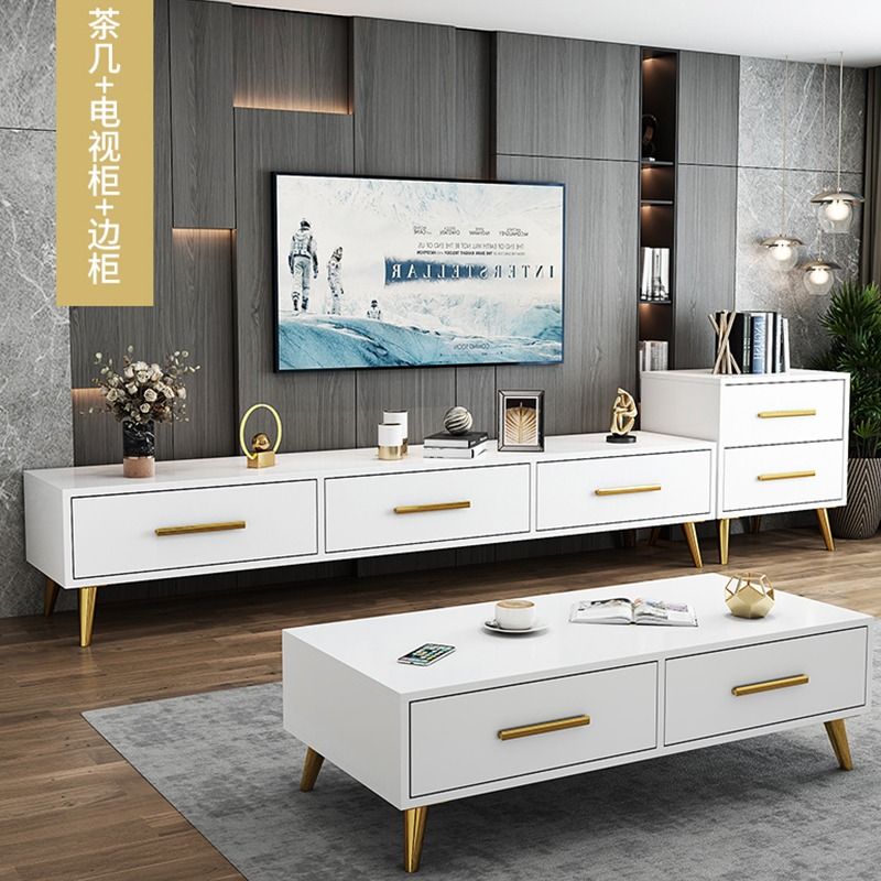 Modern fashion living room TV cabinet, practical storage cabinet TV ...