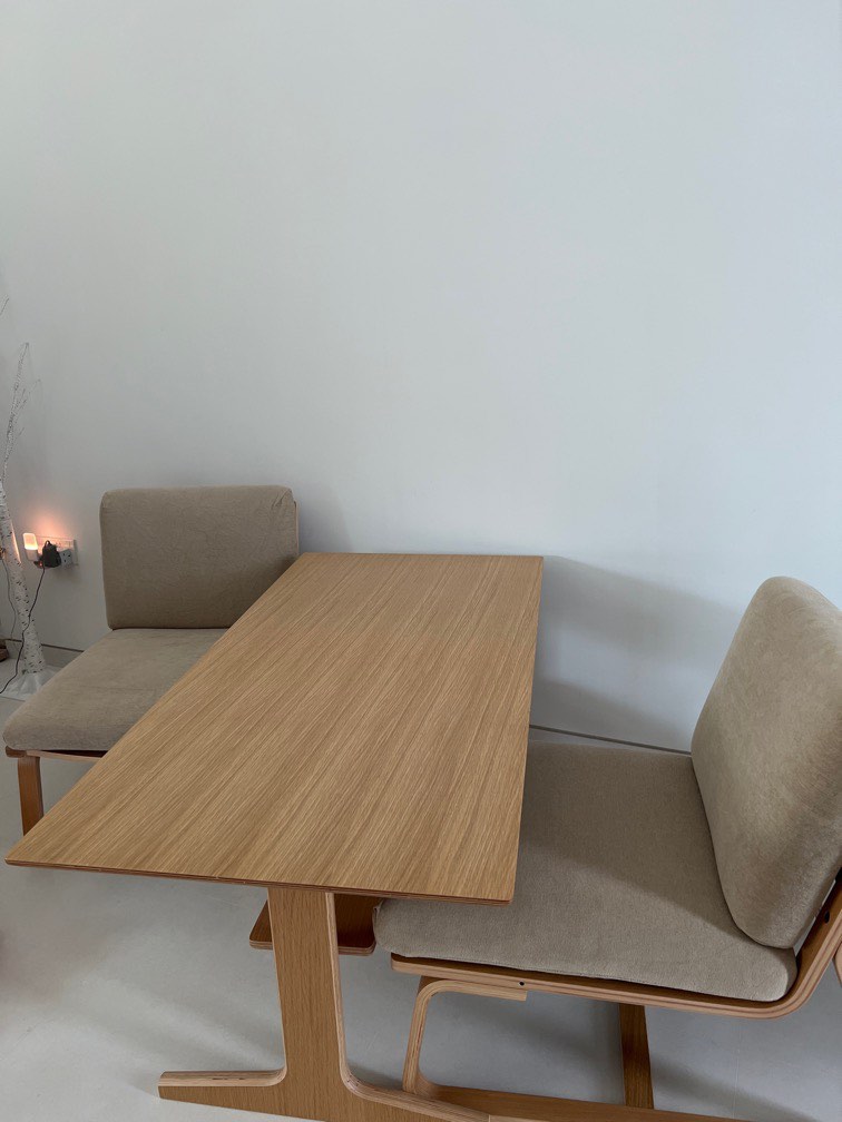 MUJI Dining Table and Chairs, Furniture & Home Living, Furniture ...