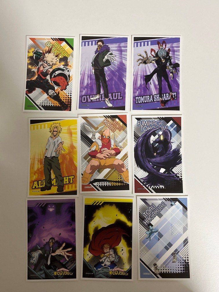 my hero academia sticker card gum chara mha bnha, Hobbies & Toys ...