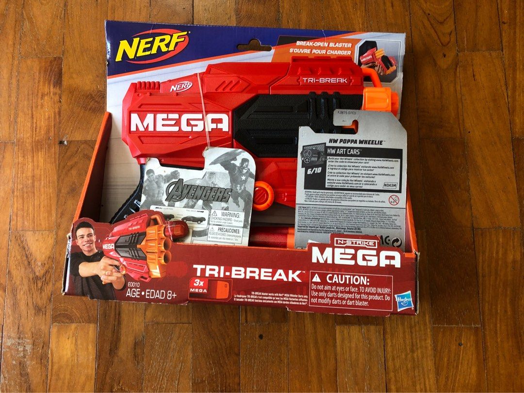 Nerf Mega Tri-Break, Hobbies & Toys, Toys & Games on Carousell