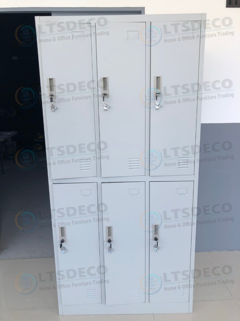 NEW ARRIVAL STEEL LOCKER 6 DOOR OFFICE PARTITION AND FURNITURES/ METAL ...