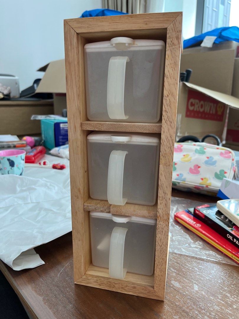 New Unused Nitori Japanese Kitchen Seasoning Storage Rack, Furniture ...