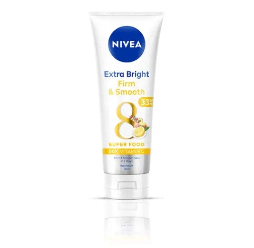 NIVEA Body Extra Bright Firm & Smooth Serum with SPF 33 PA+++ 180ml ...