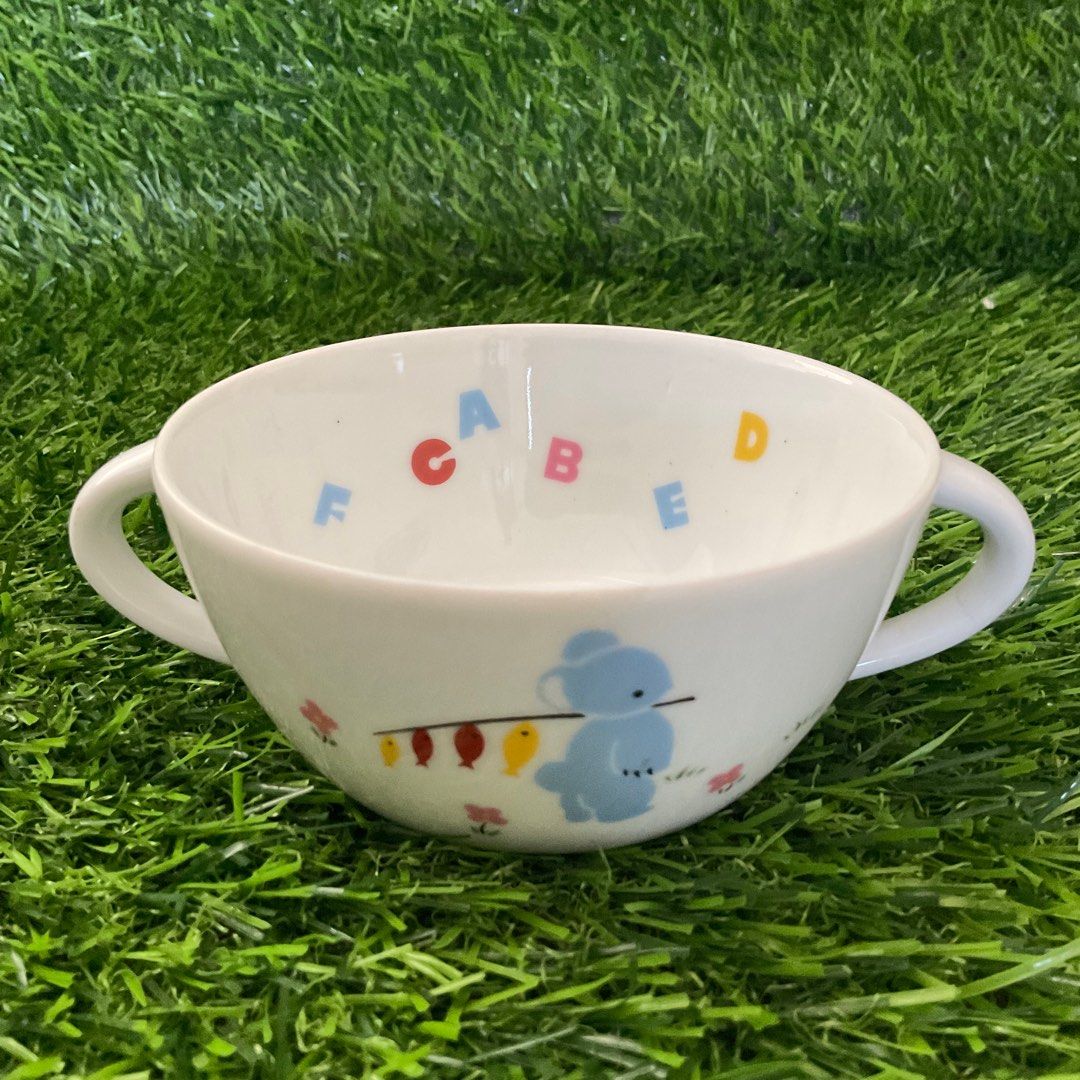 Noritake Familiar Porcelain Nippon Toki Kaisha Teddy Bear Fish Alphabet ...