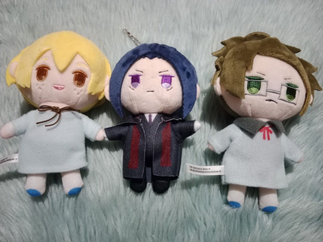 [OFFICIAL] BSD Bungo Stray Dogs Plush Doll Stuffed Toy, Hobbies & Toys ...