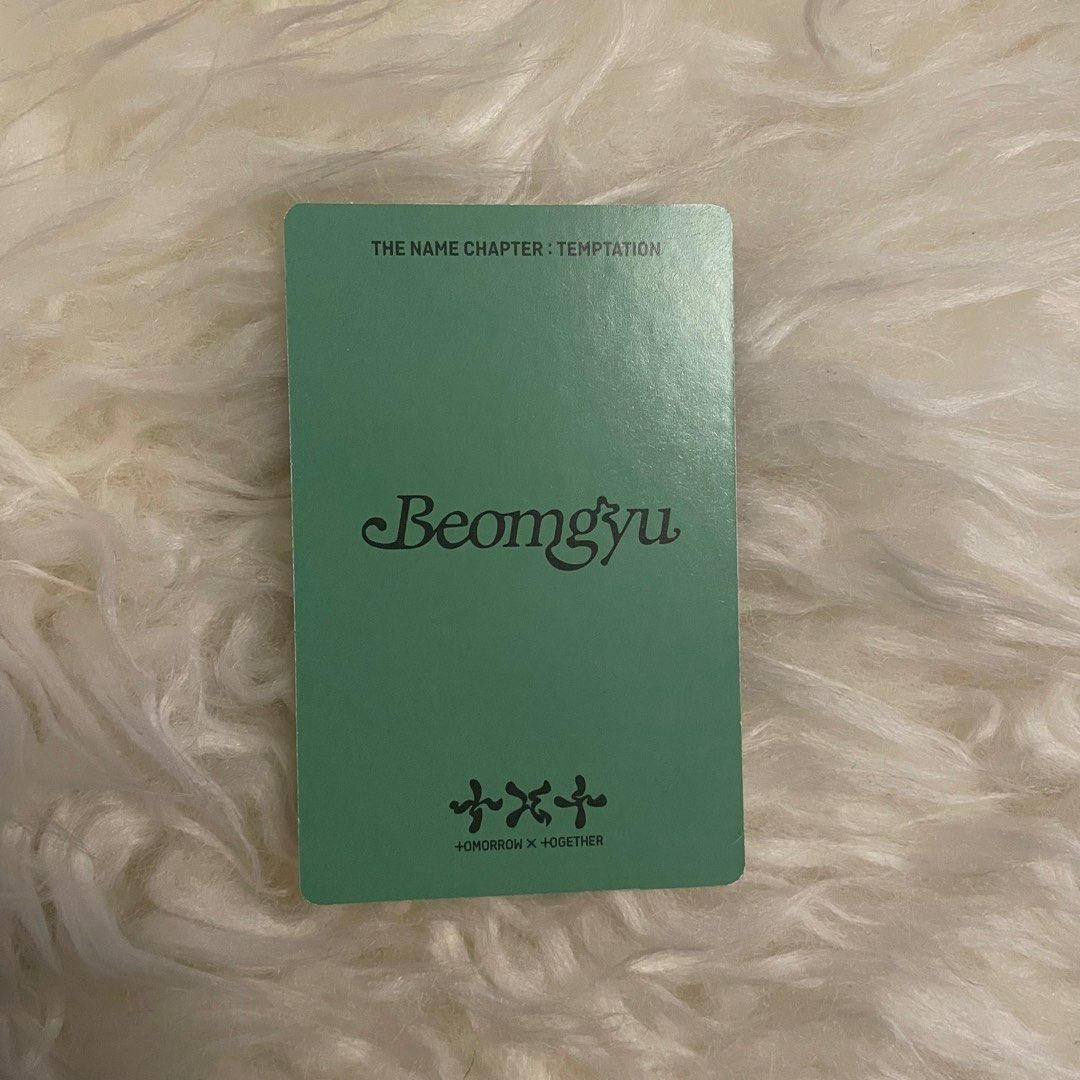 Official Photocard Beomgyu Lullaby The Name Chapter Temptation, K-Wave ...