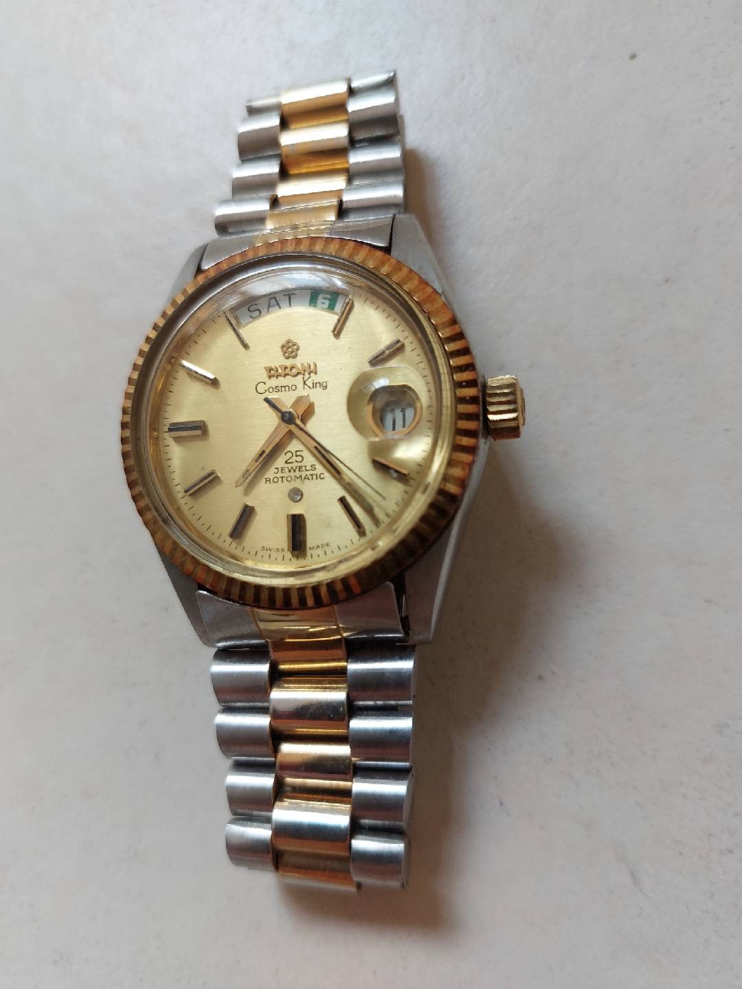 Original Vintage Titoni Cosmo King 25 Jewels Rotomatic Swiss Made ...