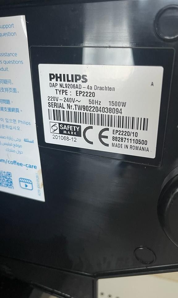 Philips 2220 espresso machine, TV & Home Appliances, Kitchen Appliances ...