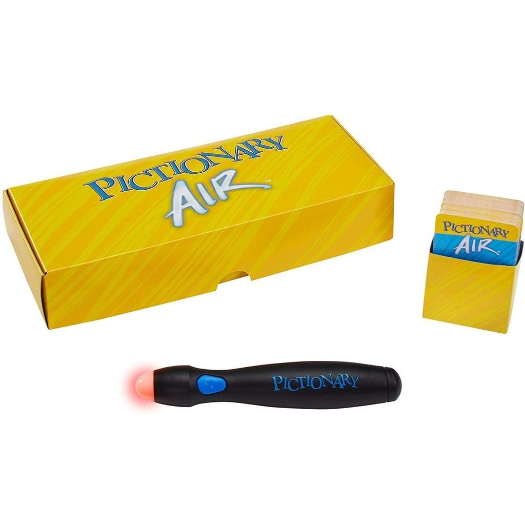 Pictionary Air Drawing Game, Family Game with Light-up Pen and Clue ...