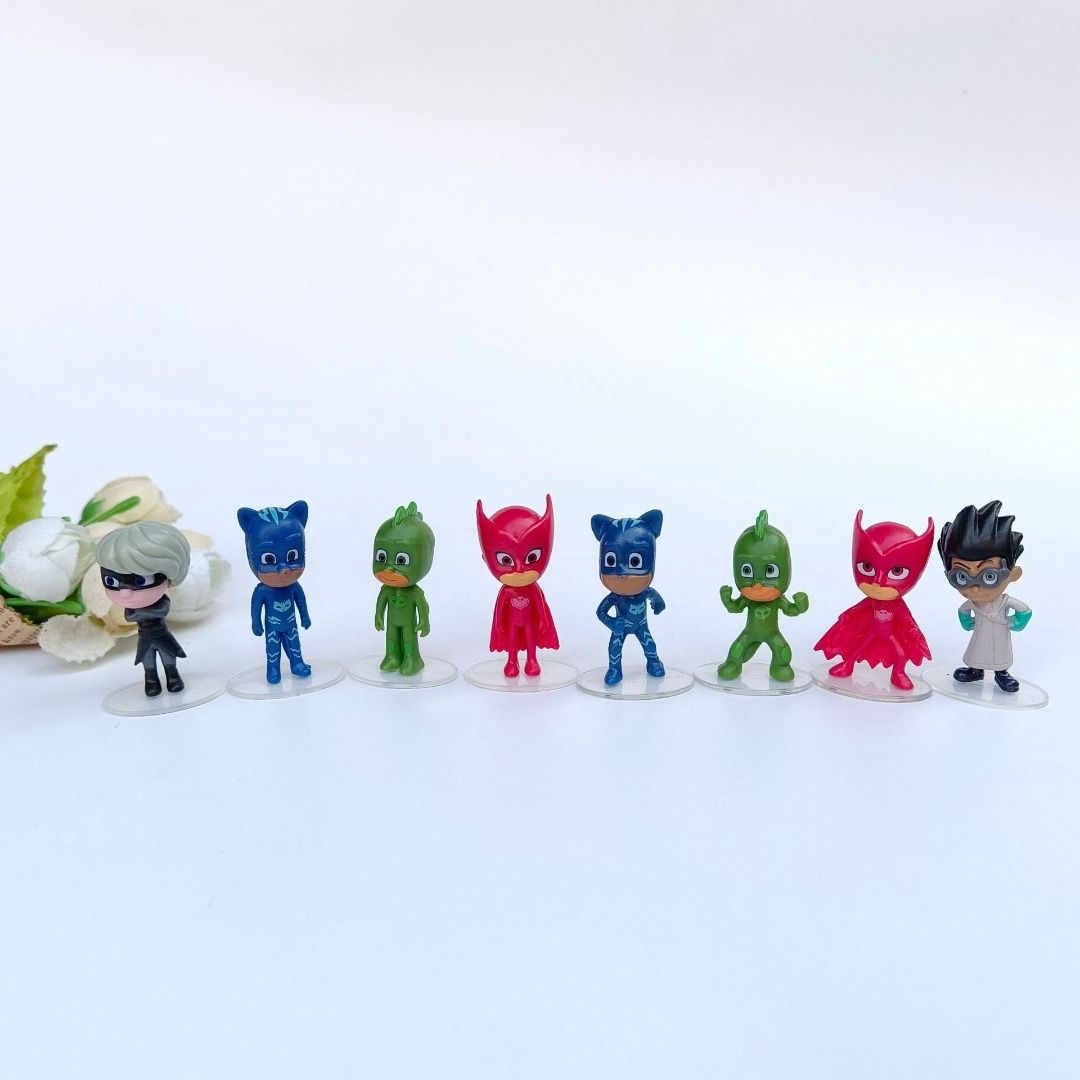 PJ Masks Miniature Figurines / Cake Toppers (8 Pcs A Set), Hobbies ...