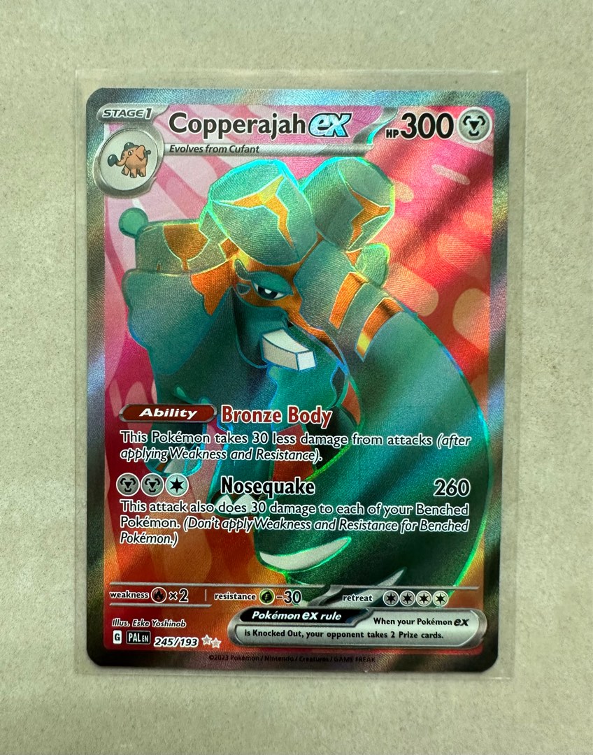 Pokémon paldea evolved Copperajah full art SR card, Hobbies & Toys ...