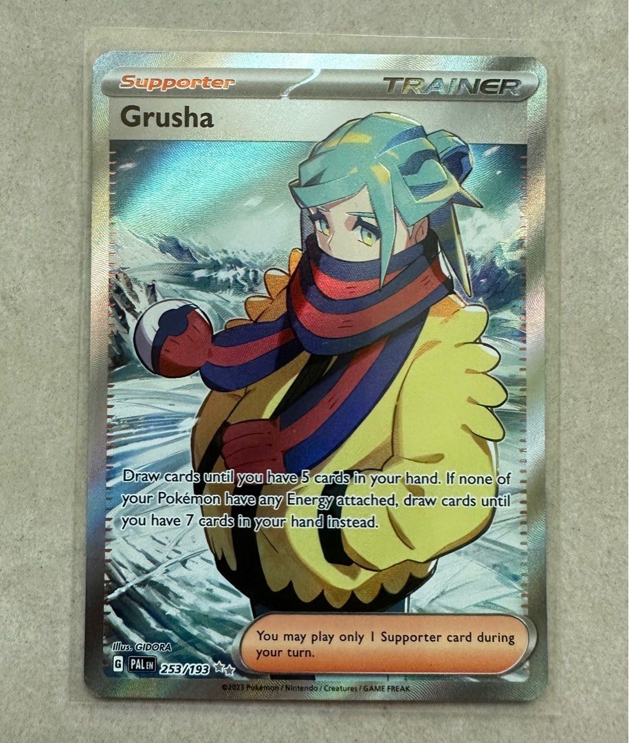 Pokémon paldea evolved Grusha full art SR card, Hobbies & Toys, Toys ...