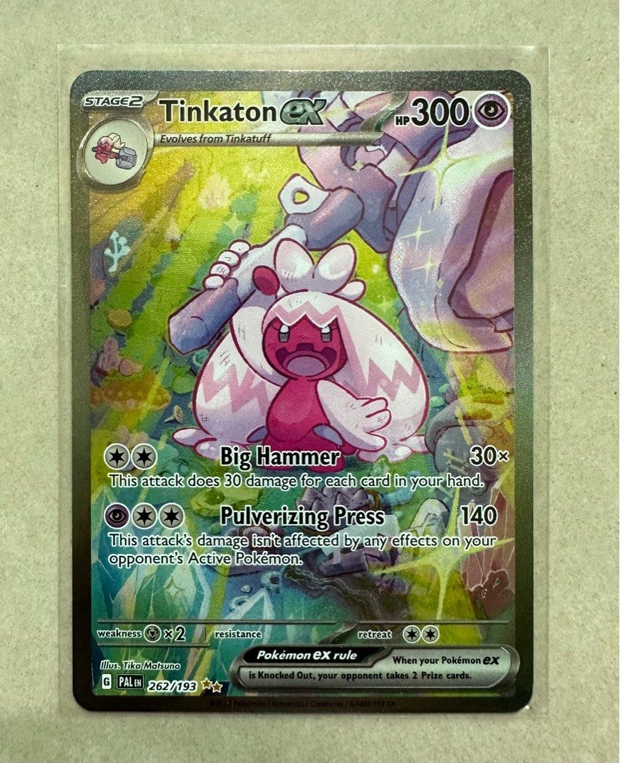 Pokémon paldea evolved Tinkaton SIR card, Hobbies & Toys, Toys & Games ...