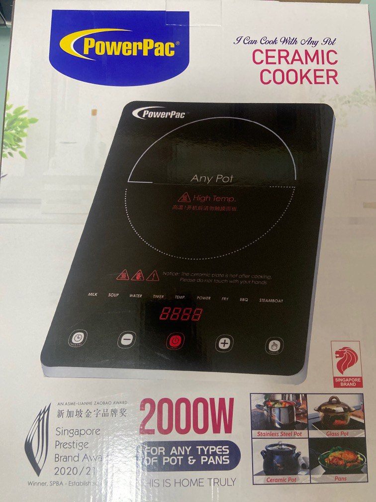 Powerpac ceramic induction cooker, TV & Home Appliances, Kitchen ...