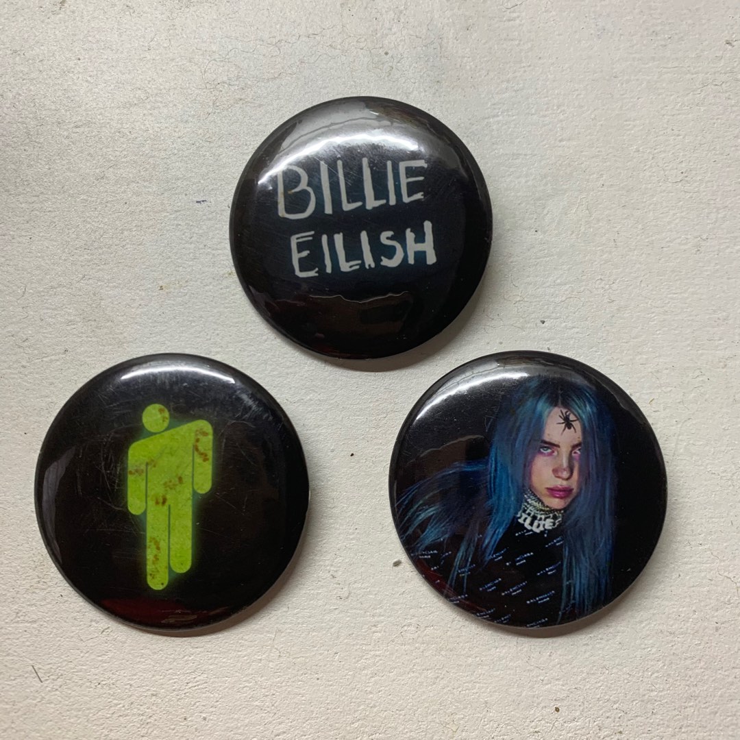 pre-loved billie eilish pins on Carousell