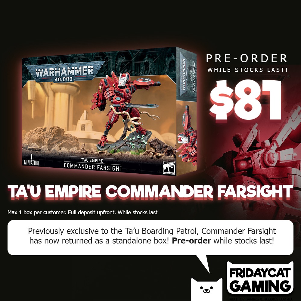 [PRE-ORDER] Warhammer 40000: Commander Farsight, Hobbies & Toys, Toys ...