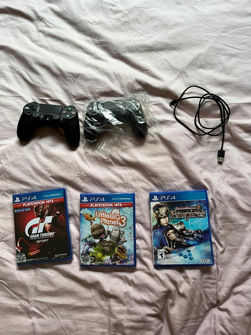PS4 Pro Disc version (1 TB, Local set) with 2 controllers and 3 Games ...