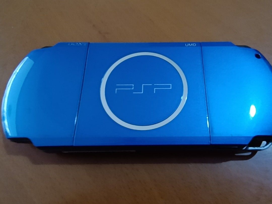 Psp 3000 Blue, Video Gaming, Video Game Consoles, PlayStation on Carousell