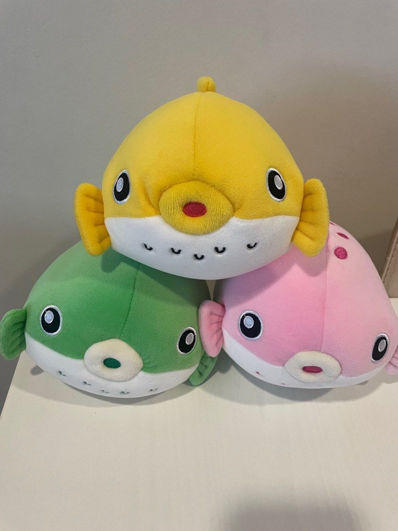 Puffer fish soft toy, Hobbies & Toys, Toys & Games on Carousell