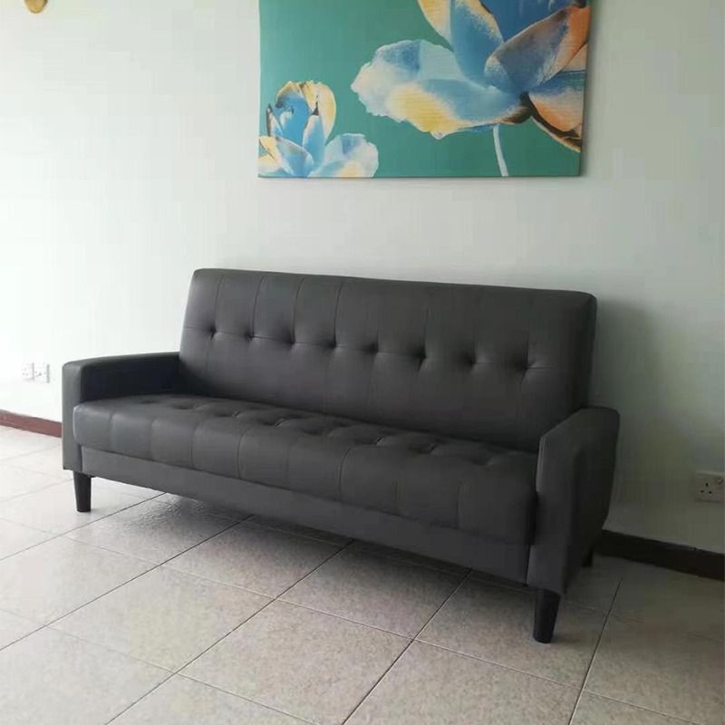 PVC Leather Sofa High resilience sponge Solid Wood Frame, Furniture ...