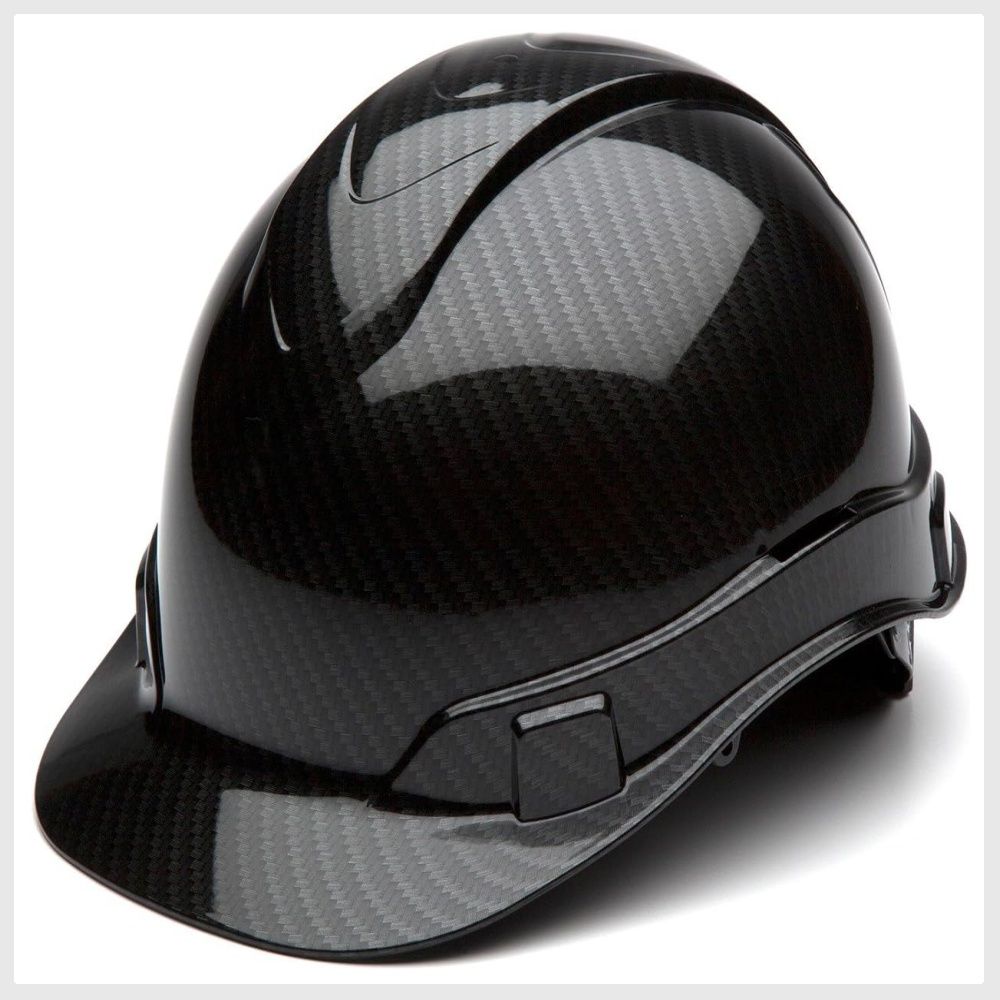 Pyramex Ridgeline Cap Style Hard Hat, 4 Point Ratchet Suspension, Shiny ...