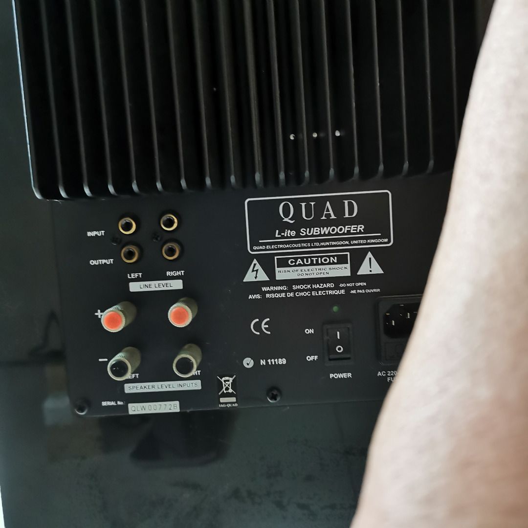 Quad subwoofer and centre speaker, Audio, Soundbars, Speakers ...