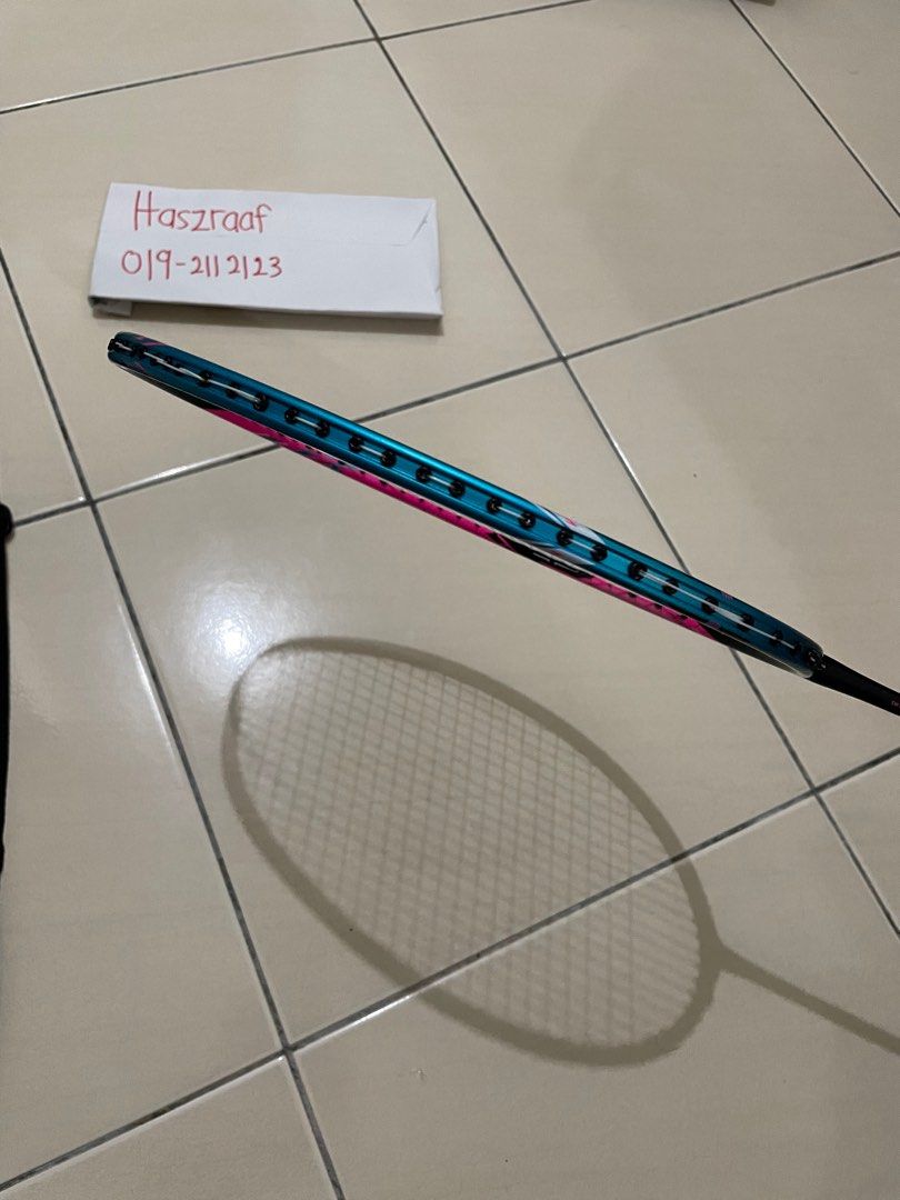 Raket Lining Halbertec 8000 Li Ning Badminton, Sports Equipment, Sports ...