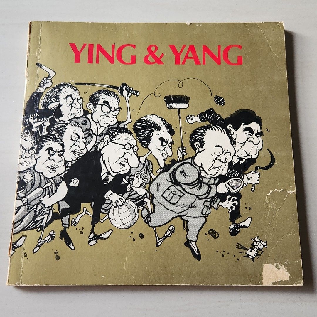 RARE!- 1975 Morgan Chua Political Cartoon Comic Ying & Yang Signed Lee ...