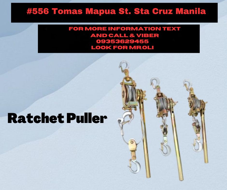 Ratchet Puller, Commercial & Industrial, Construction Tools & Equipment ...