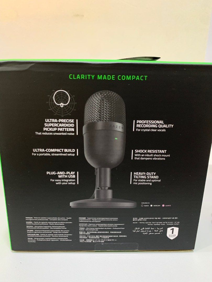 Razer Seiren Mini Microphone, Audio, Microphones on Carousell