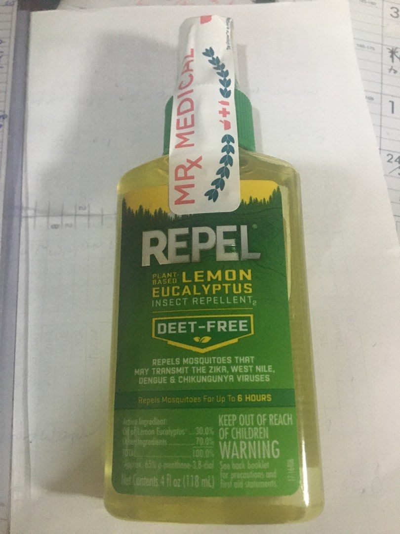 Repel lemon eucalyptus insect repellent, Health & Nutrition, Insect ...