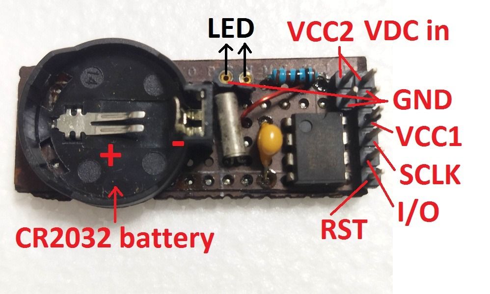 RTC DS1302 with battery with extra stability and extra pinouts ...
