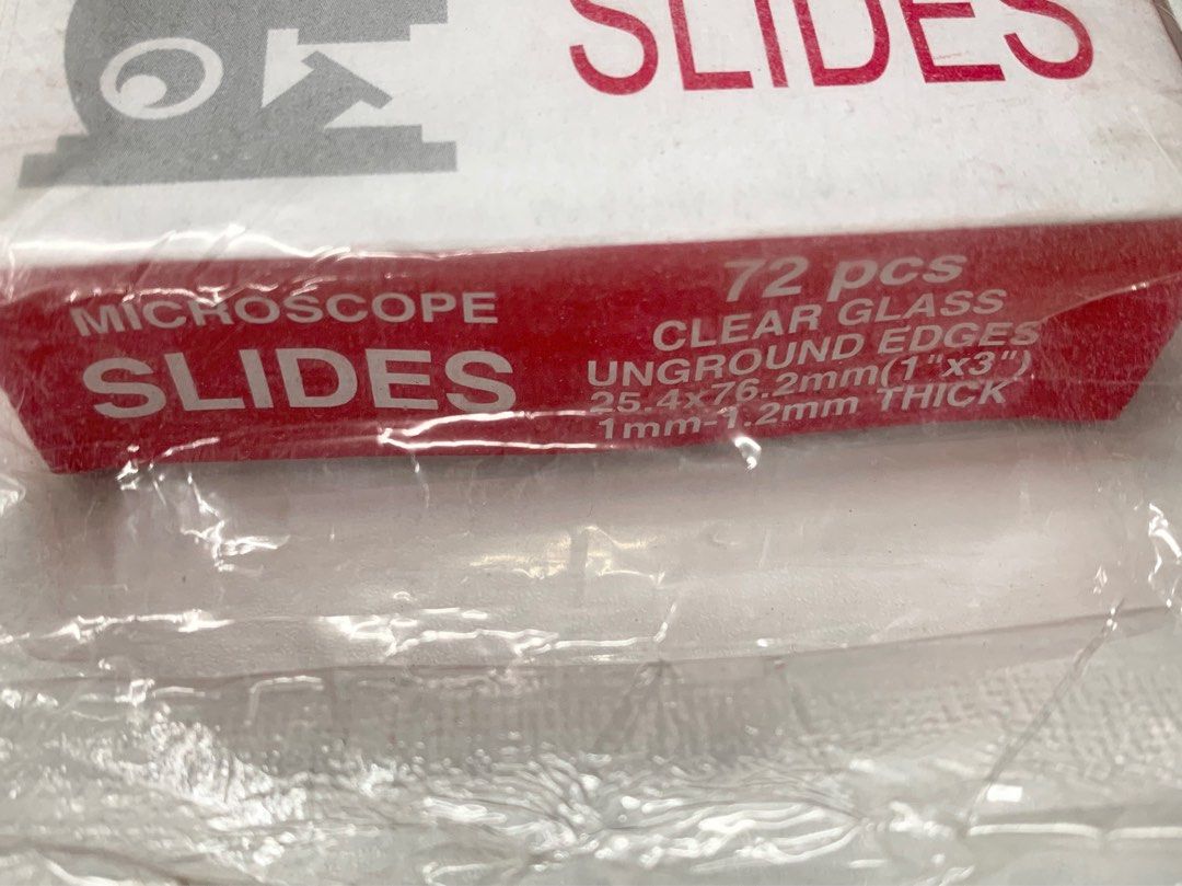 Sail Brand 7102 Microscope Slides, Unground Edges, 72 pieces, Health ...