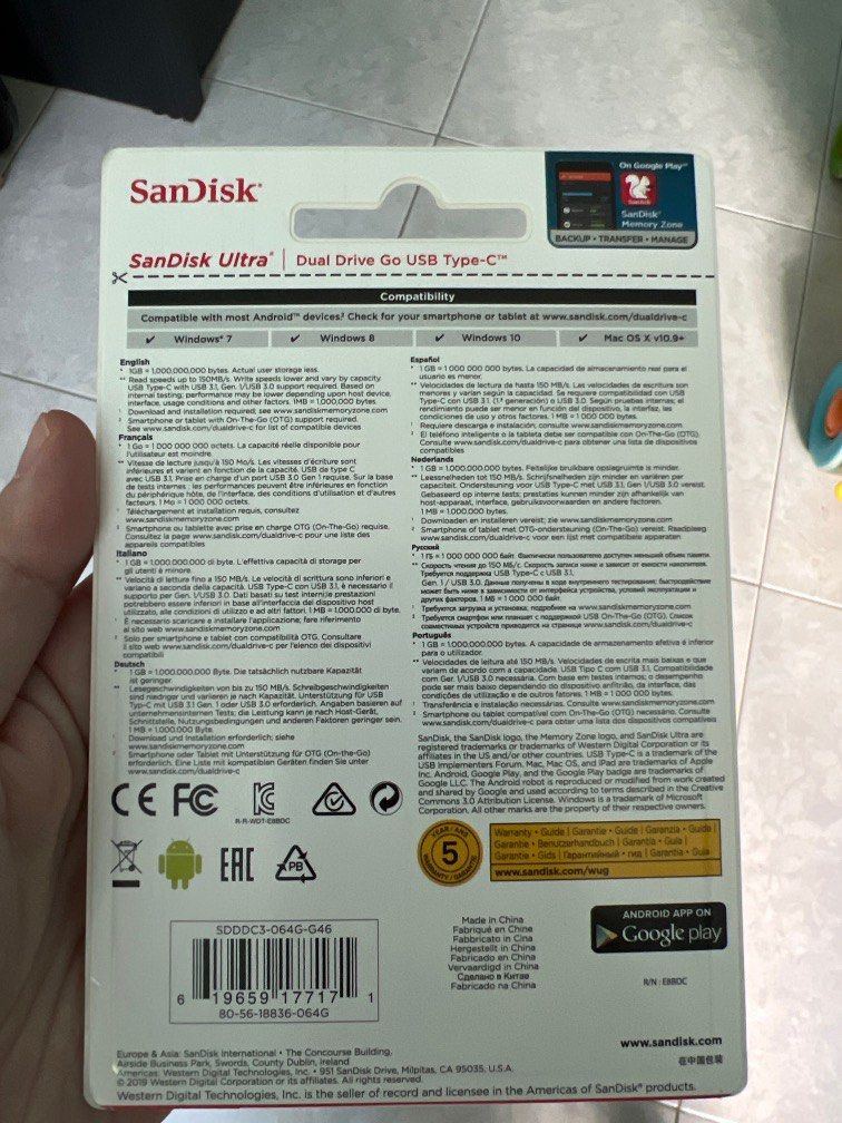 Samdisk Ultra 64GB USB Type C, Computers & Tech, Parts & Accessories, Hard Disks & Thumbdrives ...