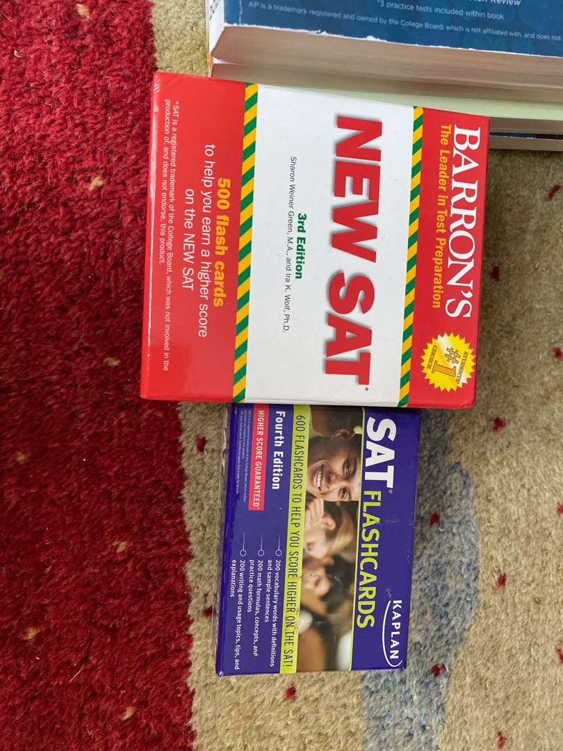 SAT flash cards, Hobbies & Toys, Books & Magazines, Assessment Books on ...