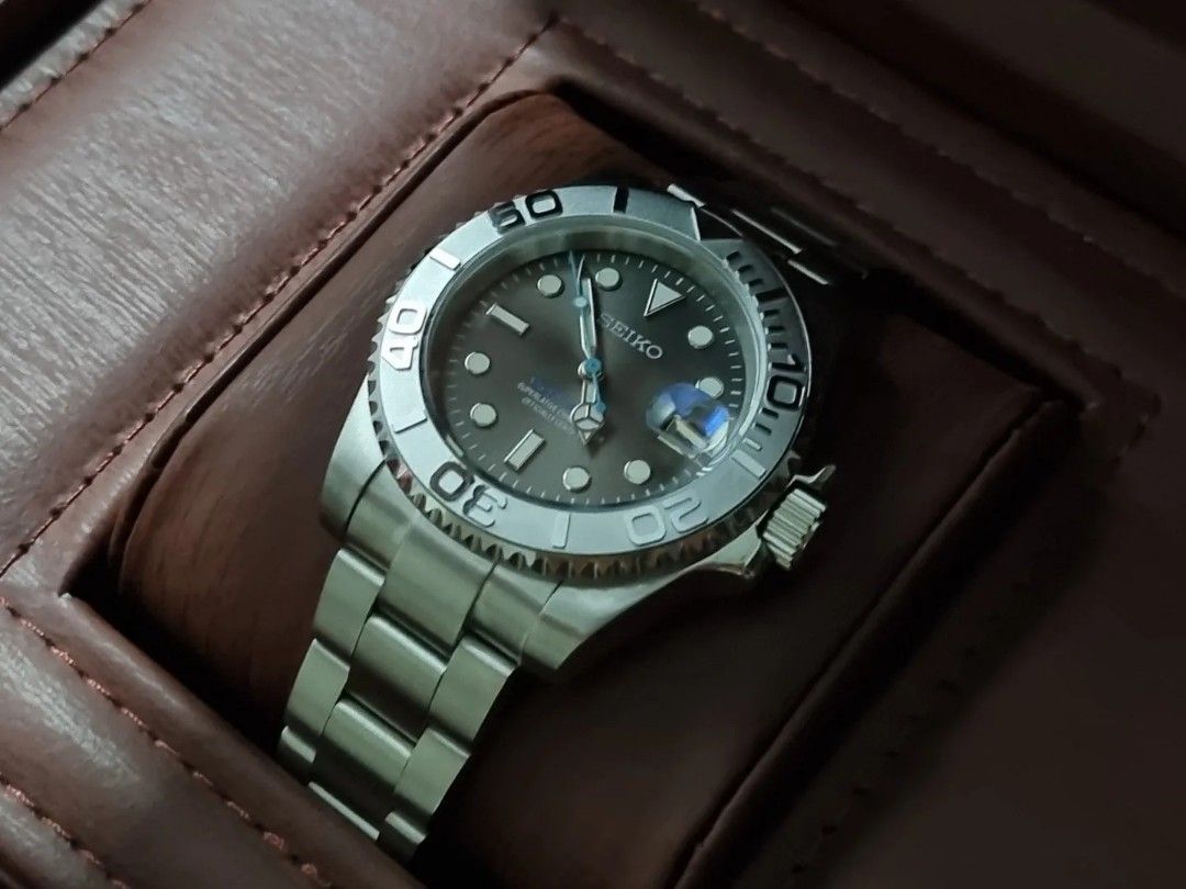 Seiko Mod Custom Yachtmaster, Men's Fashion, Watches & Accessories ...