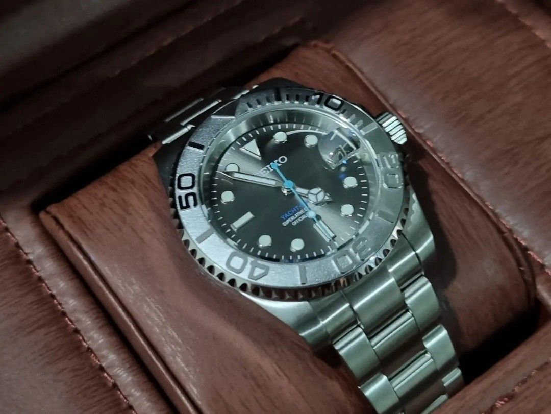 Seiko Mod Custom Yachtmaster, Men's Fashion, Watches & Accessories ...