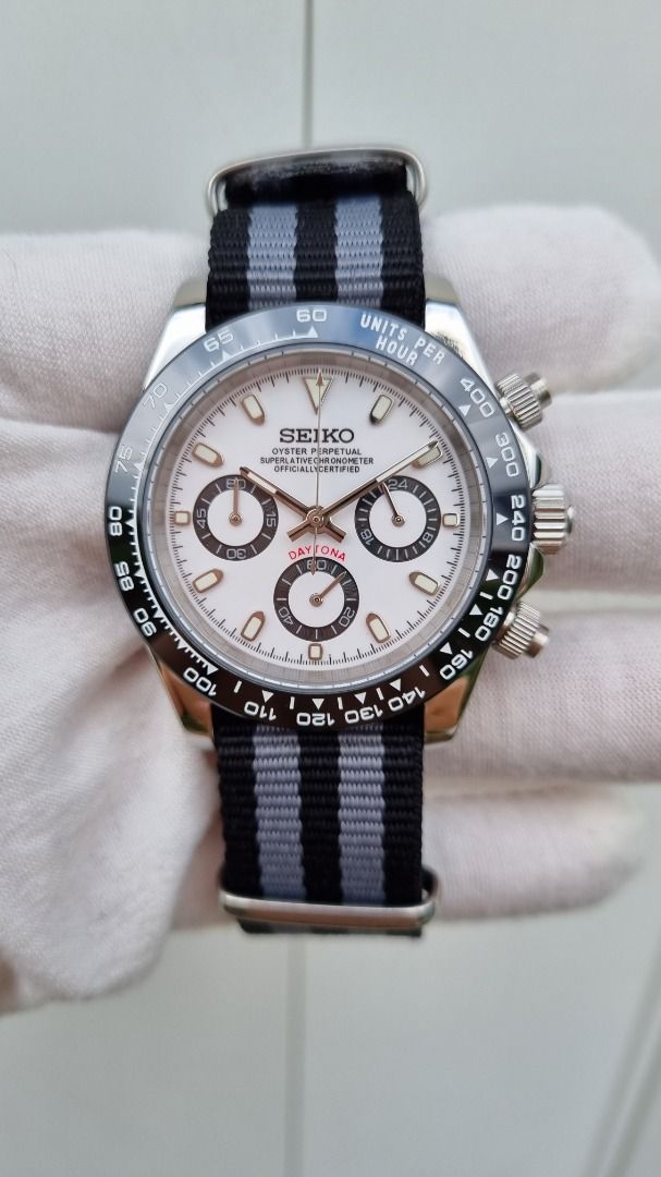 [Seiko MOD] Panda Daytona, Men's Fashion, Watches & Accessories ...