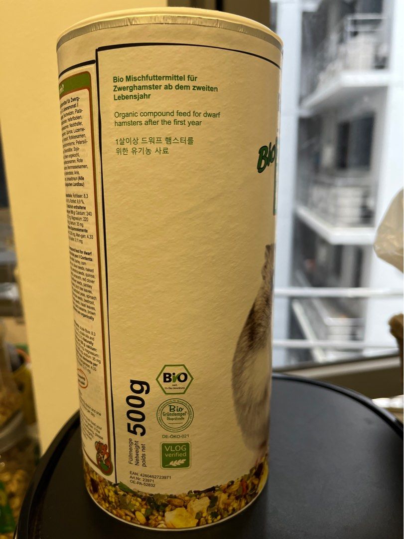 Senior Dwarf Hamster food, Pet Supplies, Pet Food on Carousell