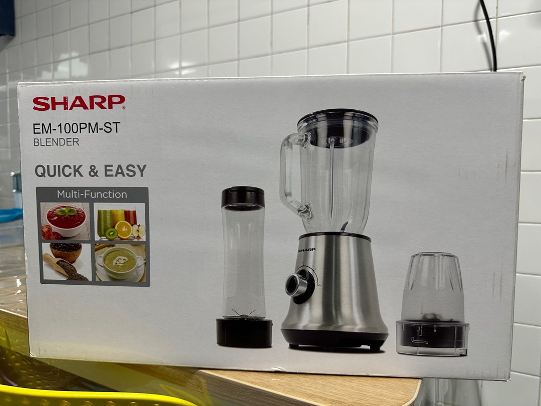 Sharp-EM-100PM-ST 1.0L Blender, TV & Home Appliances, Kitchen ...